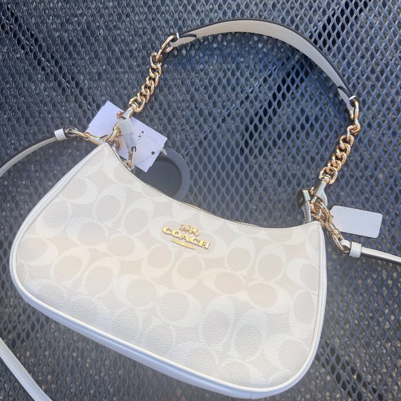 Coach | Bags | Coach Teri Shoulder Bag In Signature Canvas Ca548 | Poshmark